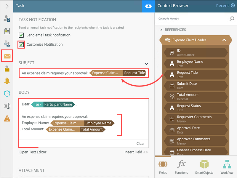 15. Add the Claim Approval Task Steps